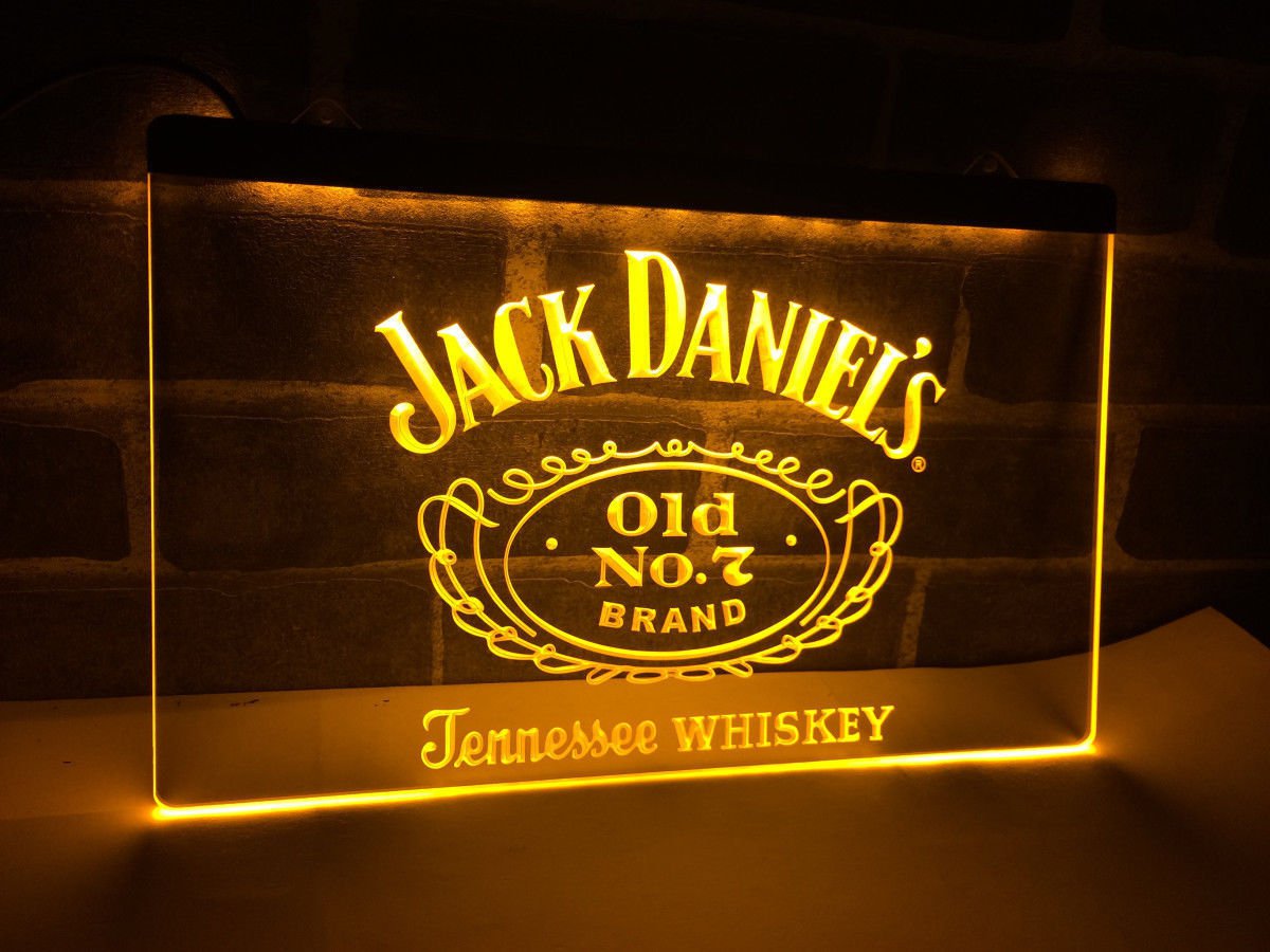 Jack Daniels 3D LED Neon Sign Light Bar Pub Club Luminous Display Gift ...