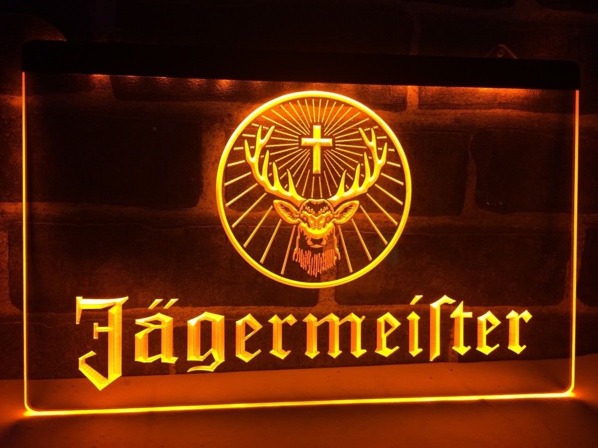 Jagermeister Deer head LED Neon light Sign bar beer club pub deocr home ...