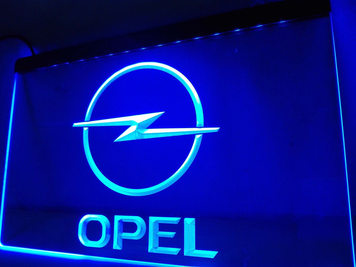 Opel-car-logo 3D LED Neon Display Sign Light Bar Pub Club decor home ...