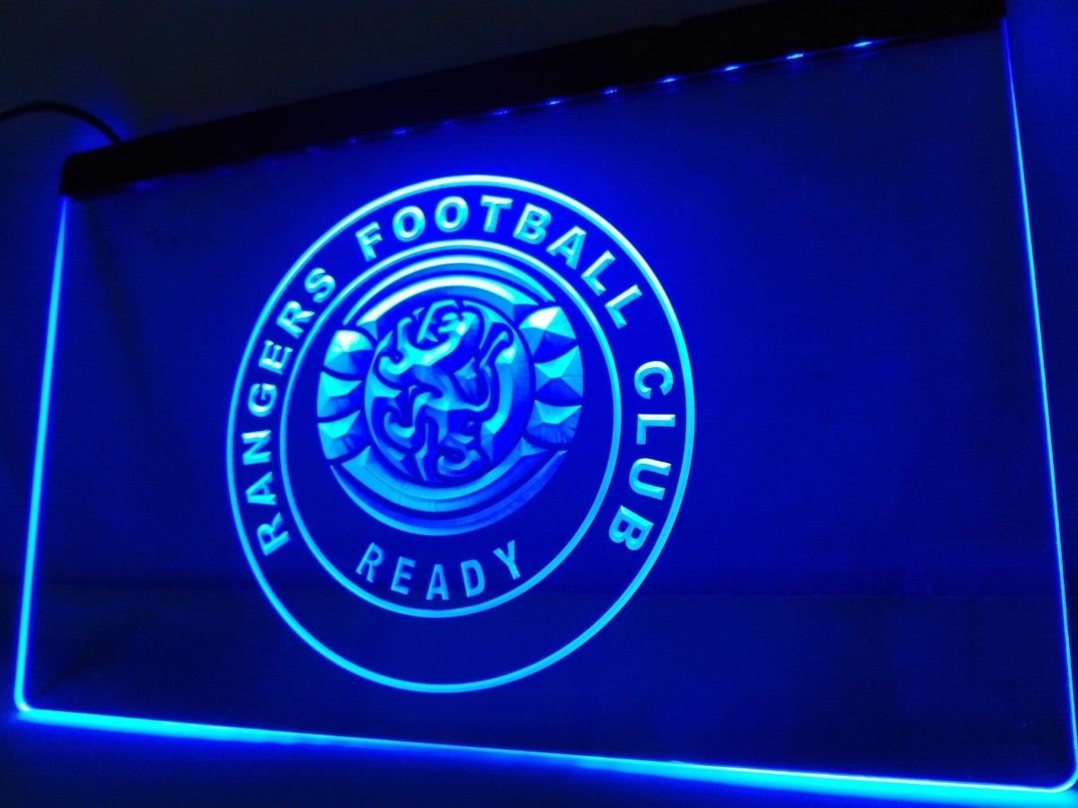 Rangers Football Club LED Neon Light Sign home decor room club caffe ...