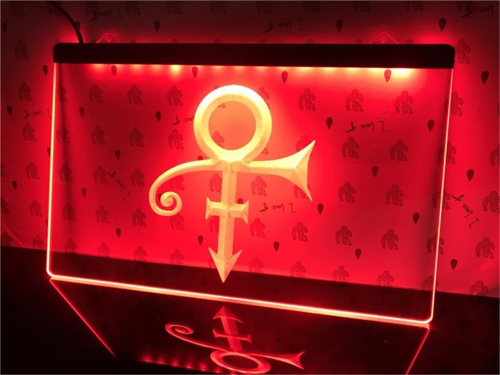 Prince Symbol club 3D LED Neon Light Sign decor home room display on ...