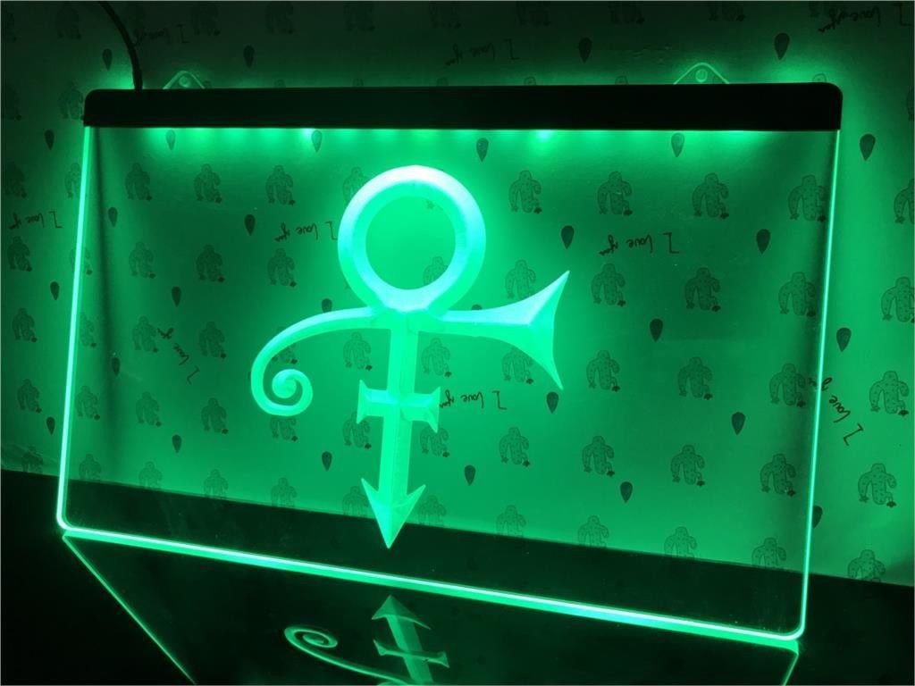 Prince Symbol club 3D LED Neon Light Sign decor home room display on ...