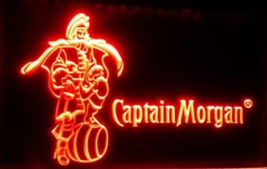 Captain Morgan Bar Beer LED Neon light sign On/Off display decor wall ...