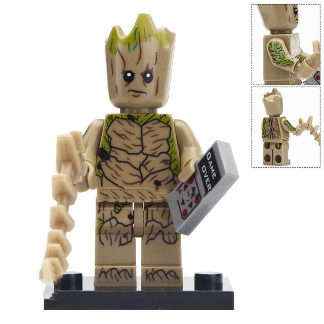 Groot And His Game Avengers Infinity War Lego Minifigure Toy