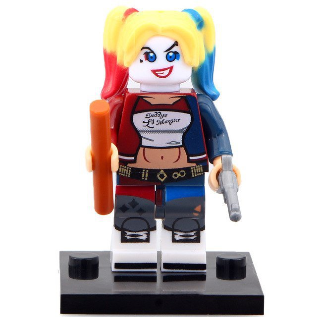Harley Quinn Full Colour Suicide Squad Lego Minifigure Toy