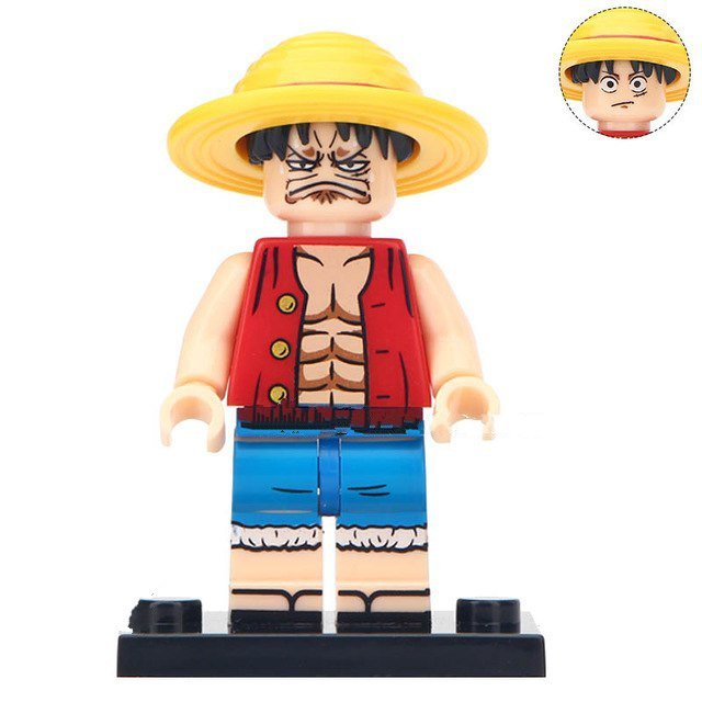 Luffy One Piece Lego Minifigure Toy