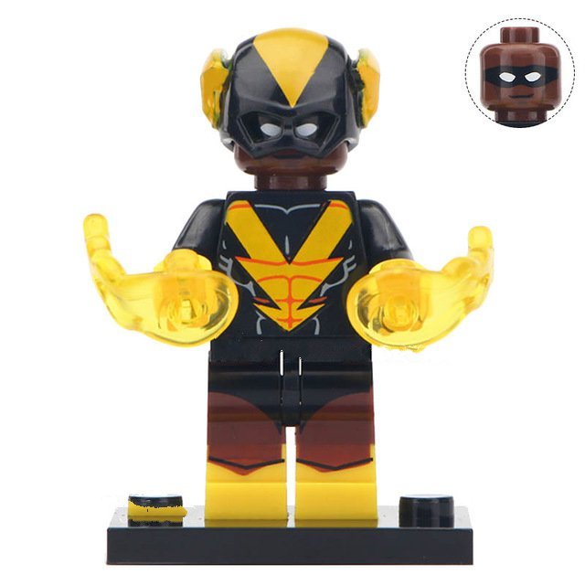 Black Vulcan Super Hero Batman Lego Minifigure Toy