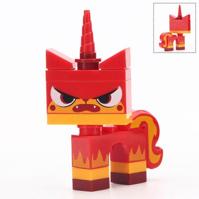 Angry Kitty Unikitty Lego Minifigure Toy