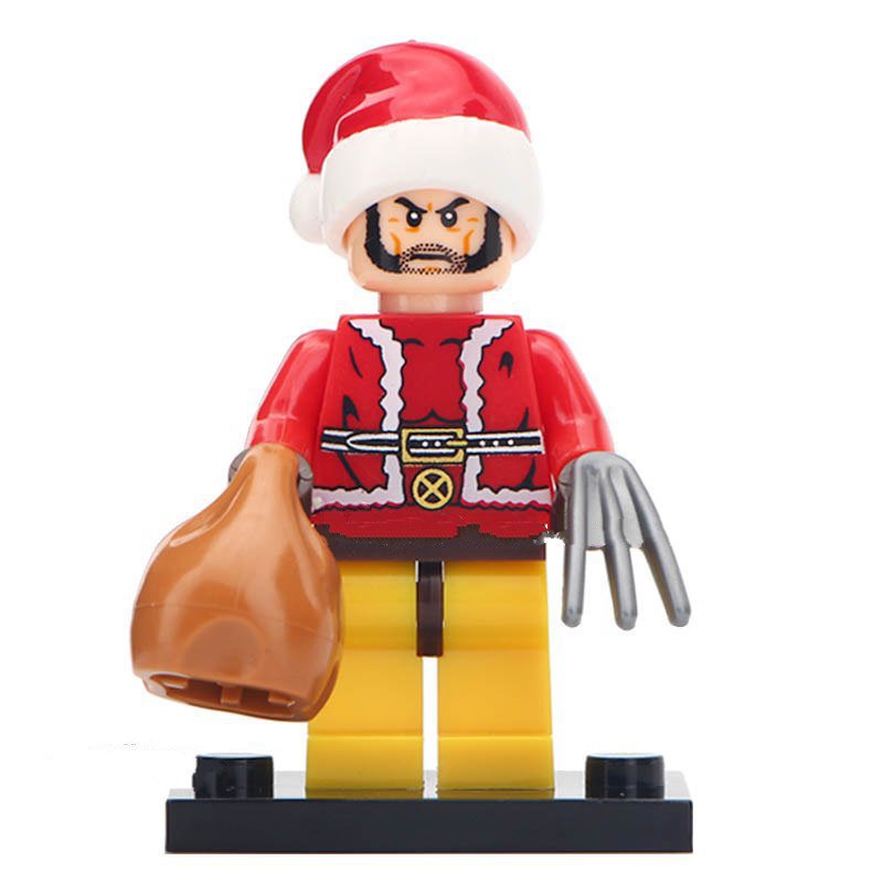 Wolverine Santa Claus Christmas Lego Minifigure Toy