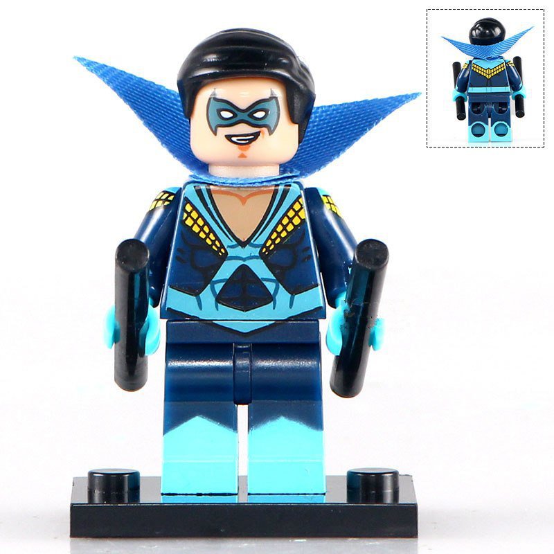 Dick Grayson Light Blue Costume Nightwing Super Hero Lego Minifigure Toy