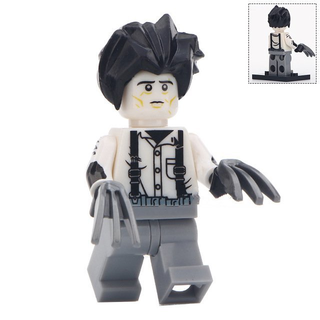 Edward Scissorhands Horror Movie Lego Minifigure Toy