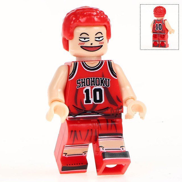 Sakuragi Hanamichi Slam Dunk Lego Minifigure Toy