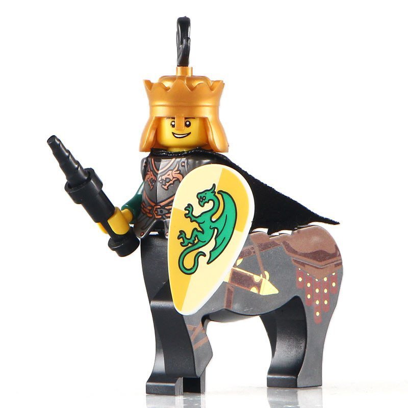 Medieval Castle Green Dragon Knight Lego Minifigure Toy