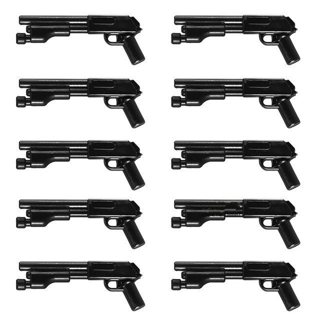 10pcs W-008 World War Heavy Rifle Gun Weapons Lego Minifigure Toy