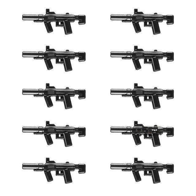 10pcs W-012 World War Heavy Rifle Gun Weapons Lego Minifigure Toy