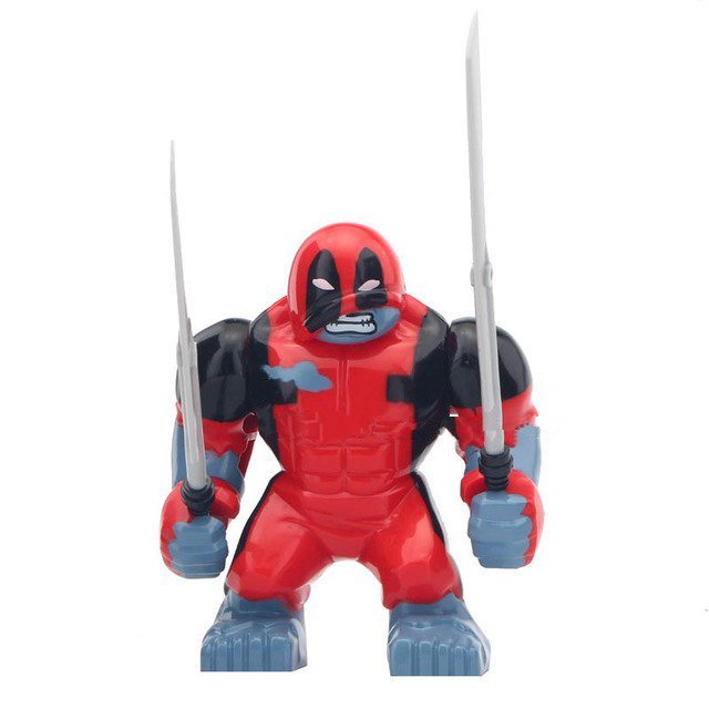 Big Size Armed Deadpool Custom Lego Minifigure Toy