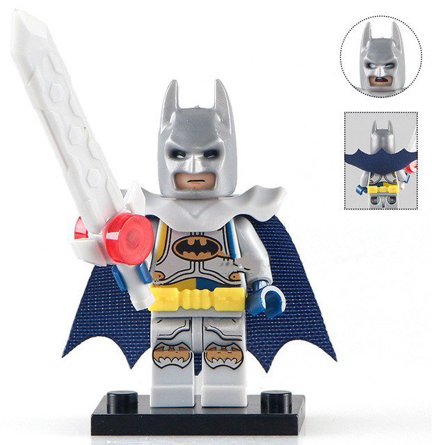 Knight Batman With Sword Justice League Super Hero Lego Minifigure Toy