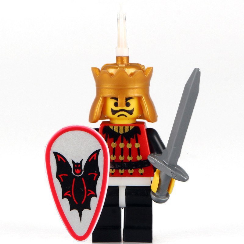 Sword Knights 05 Medieval Bat Shield Lego Minifigure Toy