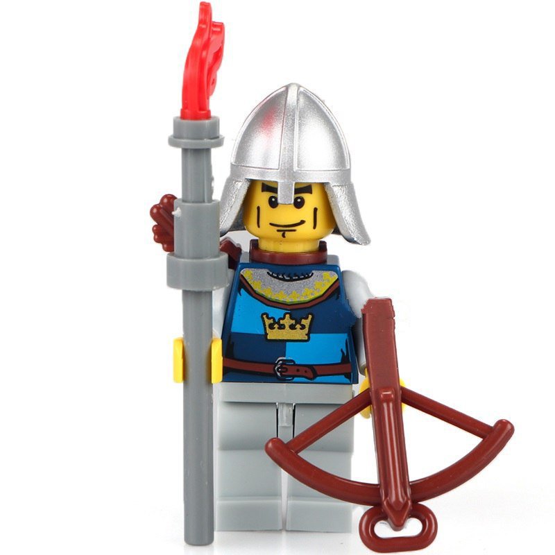 Medieval Knights Crown Shield With Steak And Arrow Lego Minifigure Toy