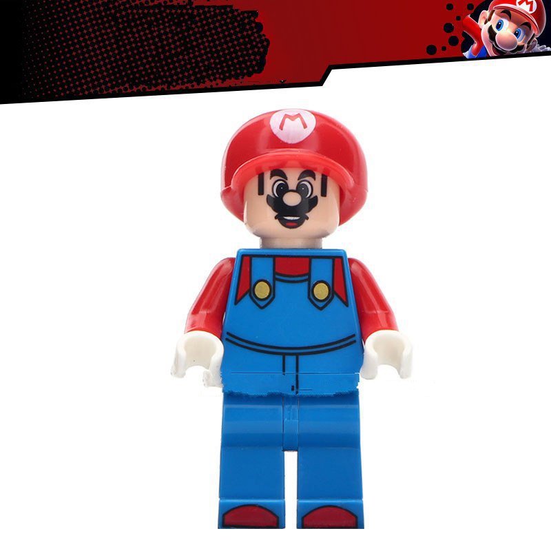 Super Mario Bros Game Character Lego Minifigure Toy