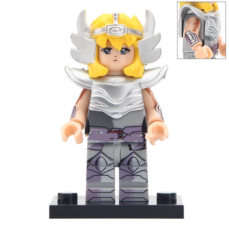 Cygnus Hyoga Saint Seiya Anime Lego Minifigure Toy