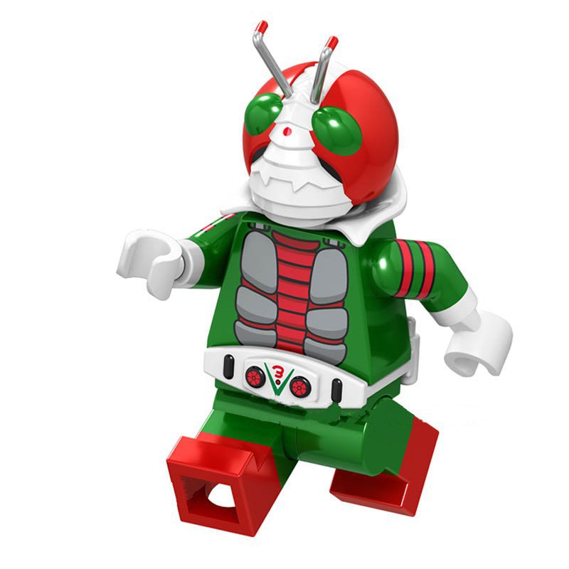 Kamen Rider V3 Kamen Rider Super Hero Lego Minifigure Toy