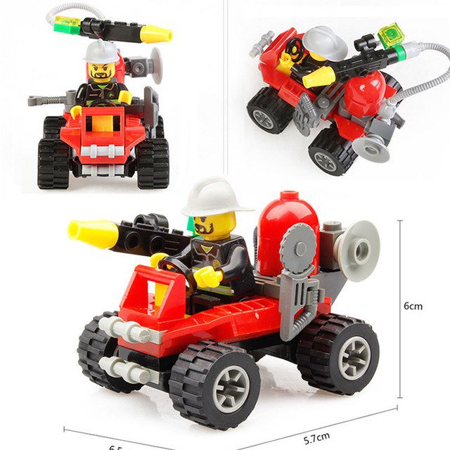 Spray Fire Protection City Fire Station Lego Minifigure Toys