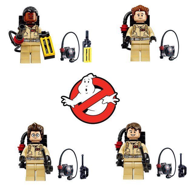 4pcs Raymond Stantz Peter Venkman GhostBuster Movie Horror Lego ...