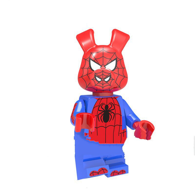Spider Ham Into The Spider-Verse Super Hero Lego Minifigure Toy