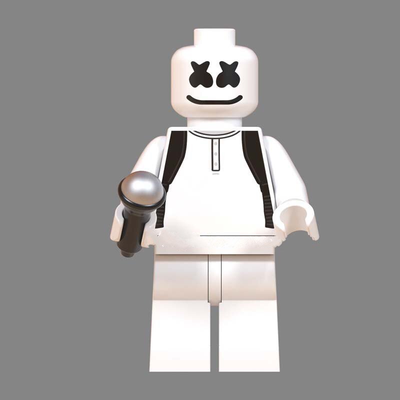 Marshmello White Lego Minifigure Toy