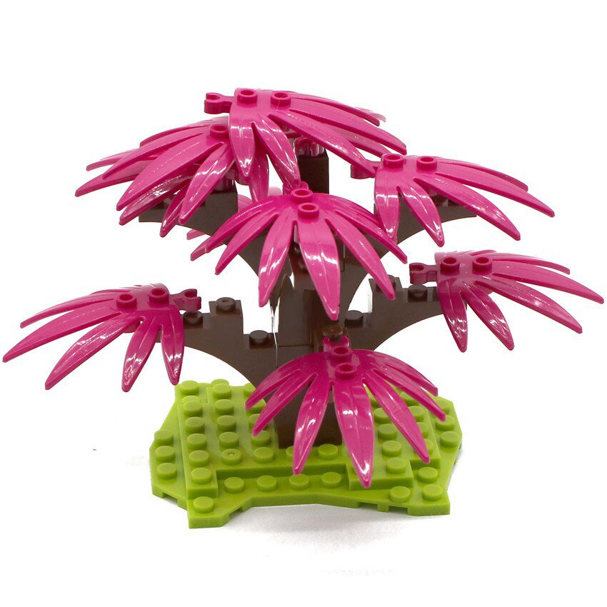 Pink Palm Tree Trees and Flowers Accessories Lego Minifigure Toys