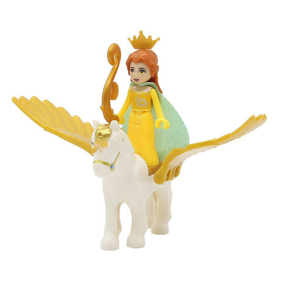 Princess Belle With Flying Horse Disney Lego Minifigure Toy