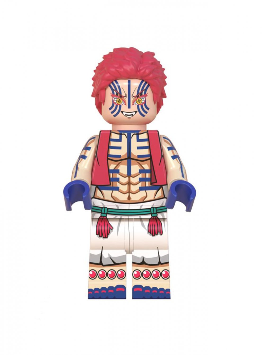 Akaza Demon Slayer kimetsu no yaiba Lego Minifigure Block Toy