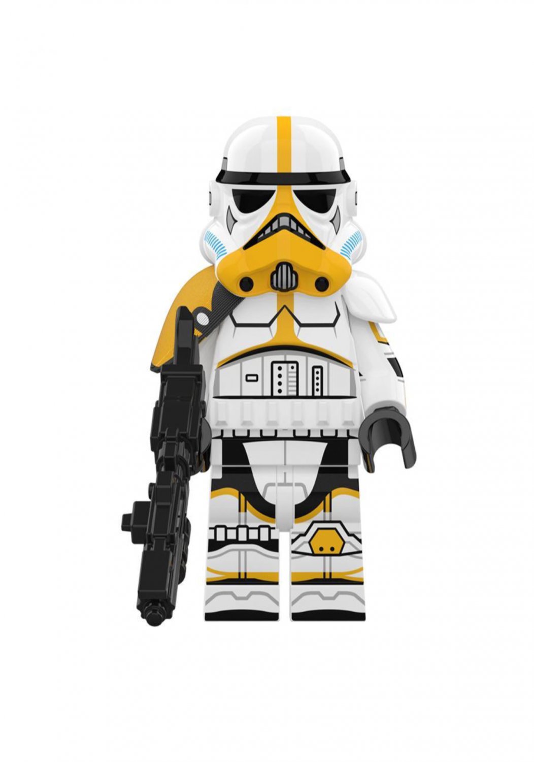 Yellow Stormtrooper in Mandalorian Lego Minifigure Toy Star Wars