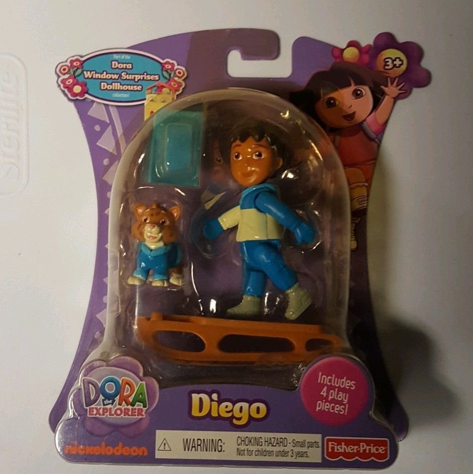 NEW! DORA THE EXPLORER DIEGO FIGURE! NICKELODEON WINDOW SURPRISES ...