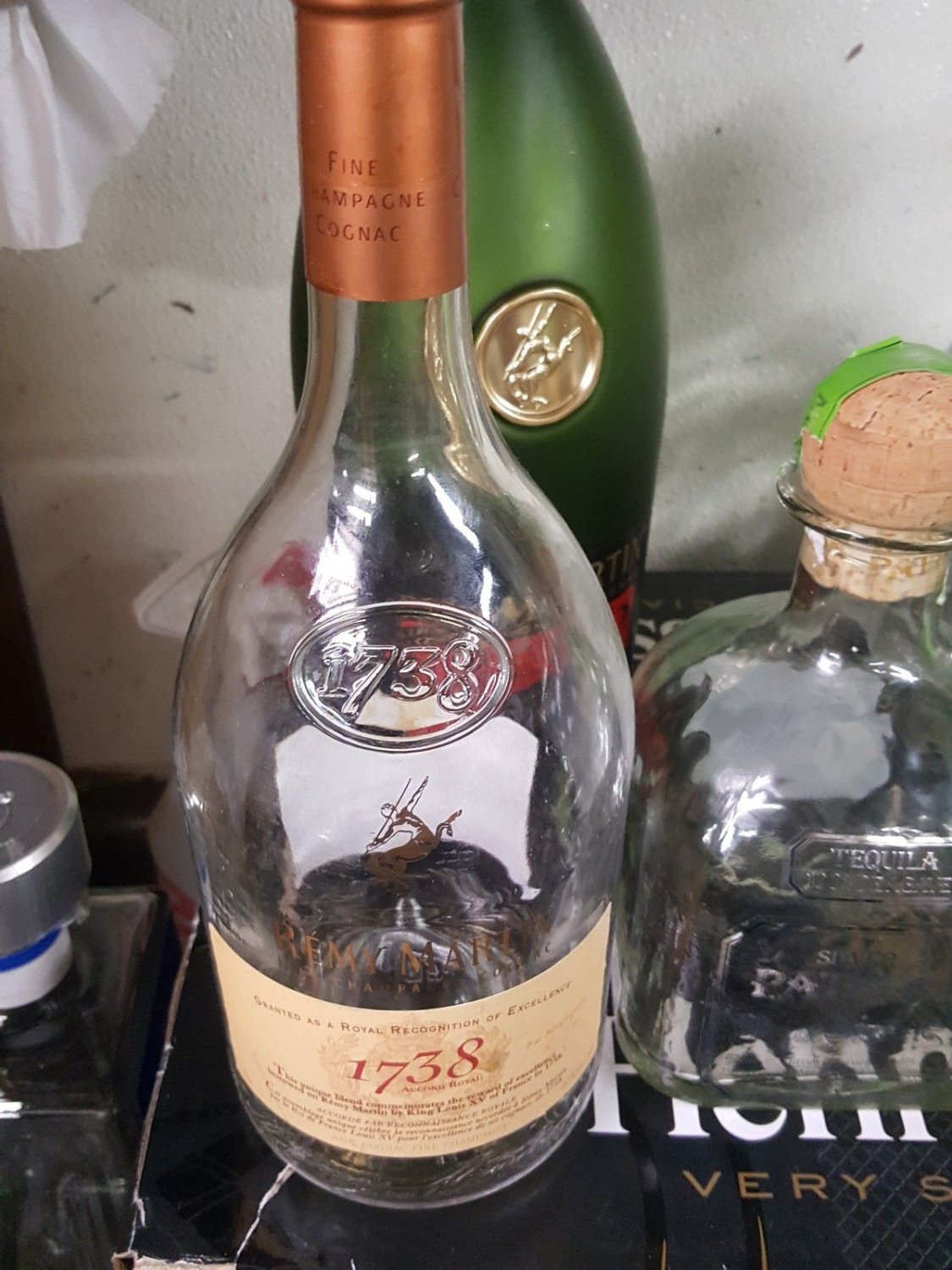 Remy Martin 1738 Empty Bottle