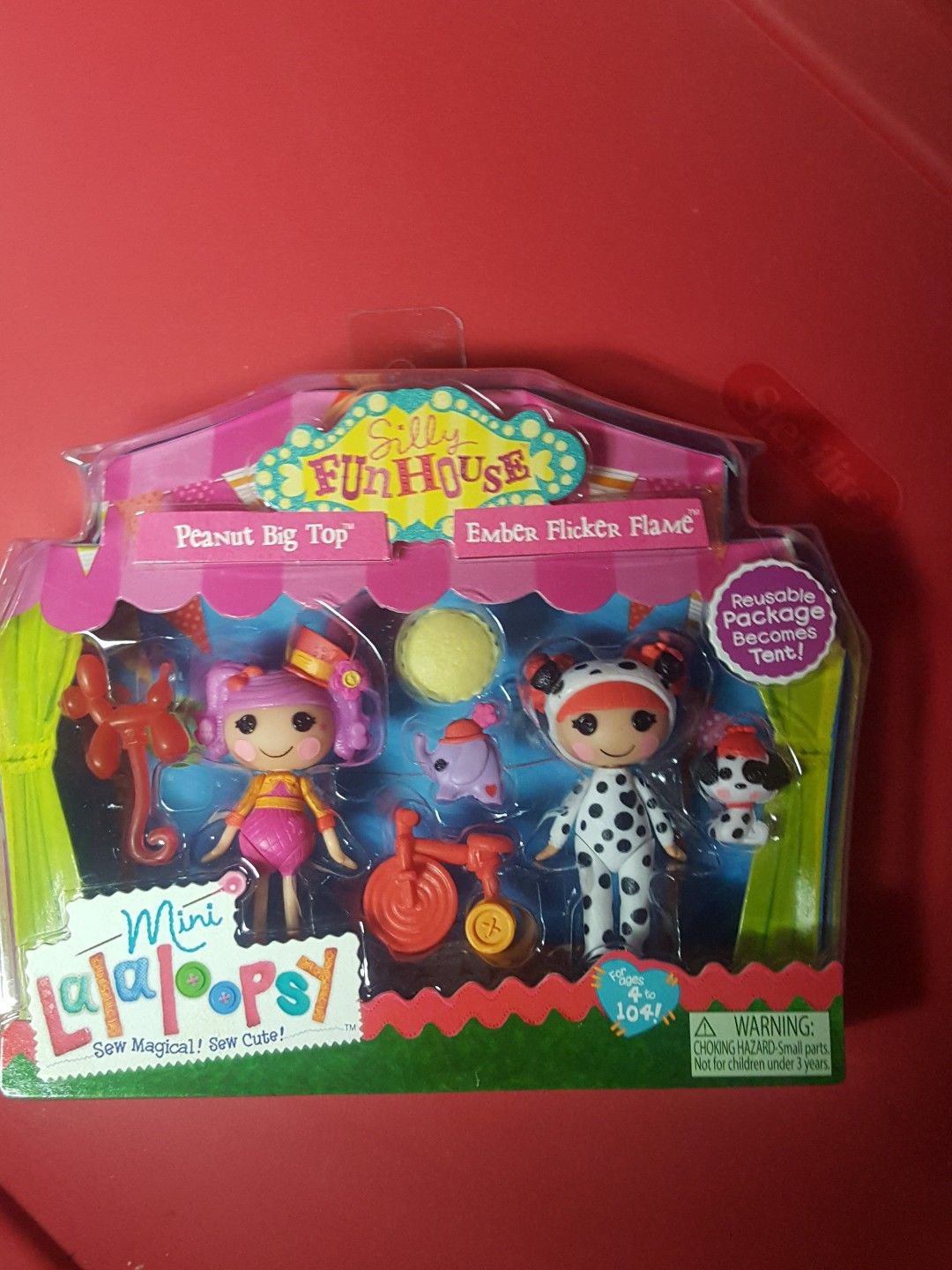 Mini Lalaloopsy Silly Funhouse Peanut Big Top and Ember Flicker Flame