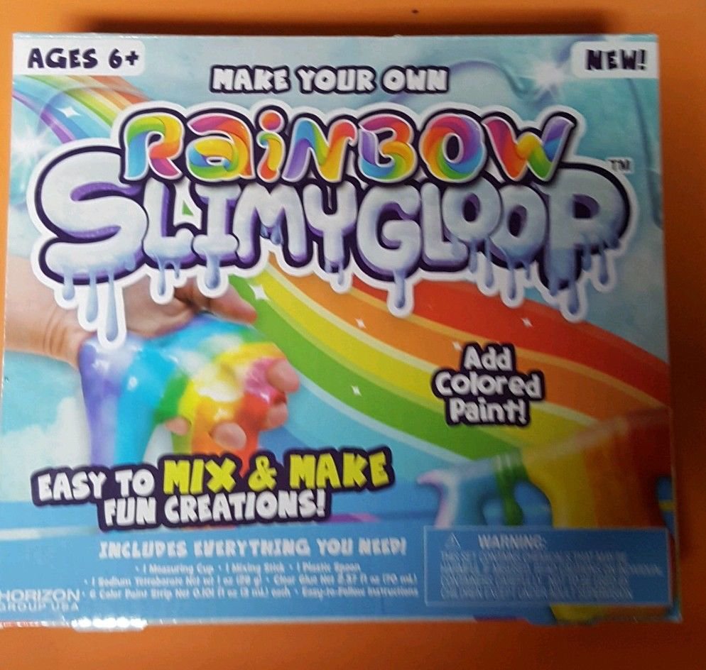 Rainbow SlimyGloop Slime Kids Craft Kit Toy Goop Maker