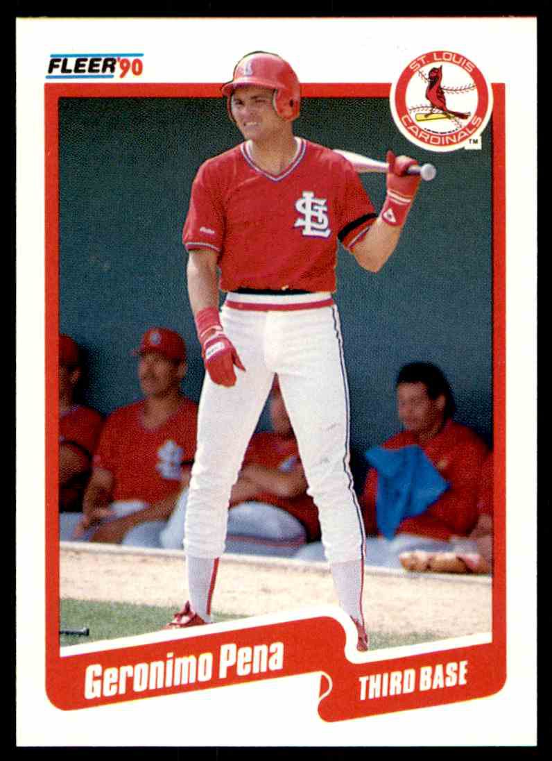 1990 Fleer Update #U-52 Geronimo Pena RC Rookie Cardinals