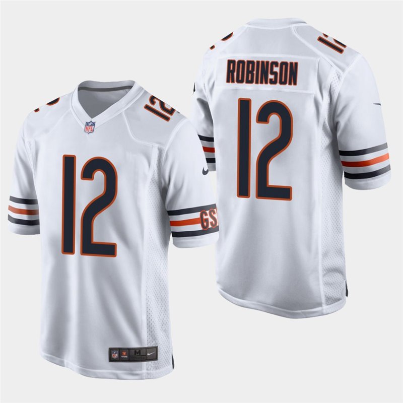 Chicago Bears #12 Allen Robinson White Stitched Game Jersey