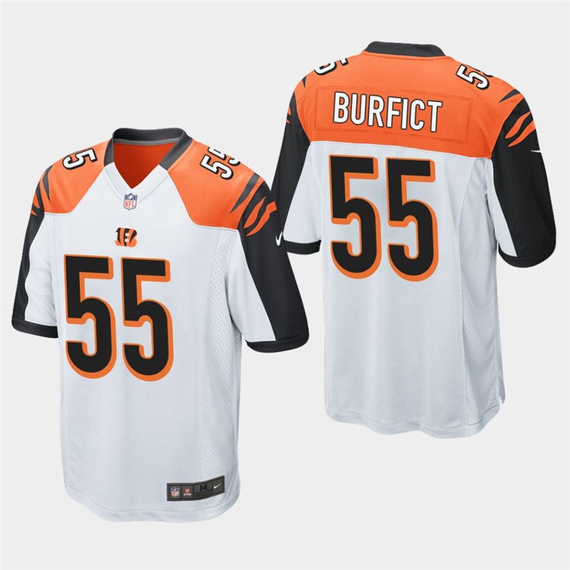 Cincinnati Bengals #55 Vontaze Burfict White Stitched Game Jersey