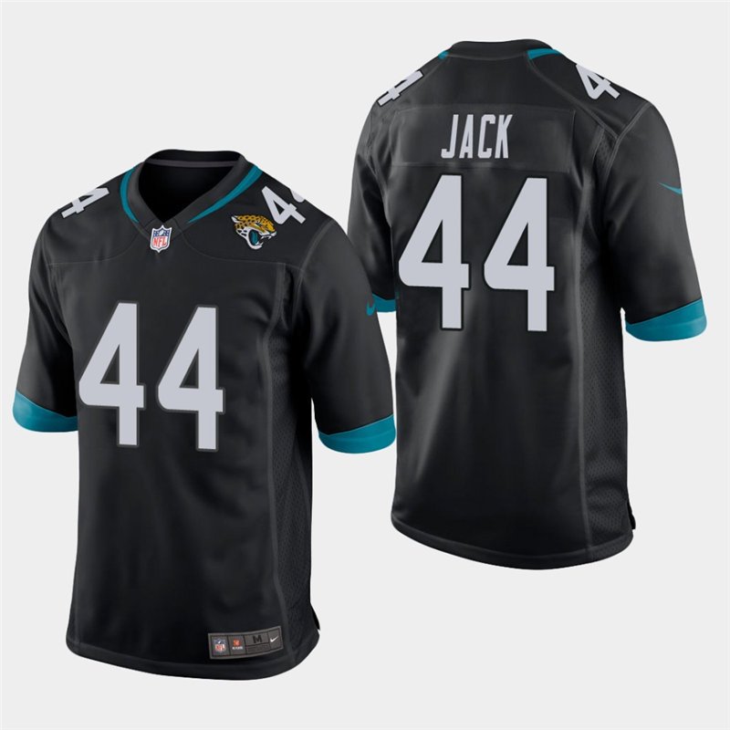 Jacksonville Jaguars #44 Myles Jack Black Stitched Game Jersey