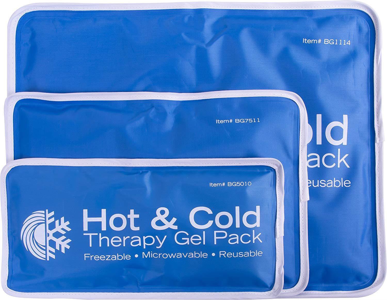 Medium Cold Therapy Pad Reusable Gel Ice Pack Pain Relief Sport Back ...