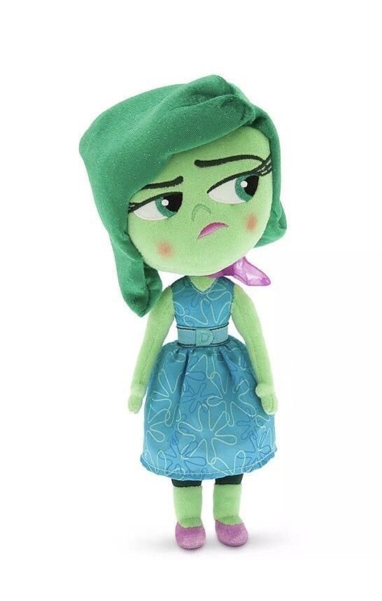 8" DISNEY STORE INSIDE OUT DISGUST STUFFED ANIMAL PLUSH TOY DOLL