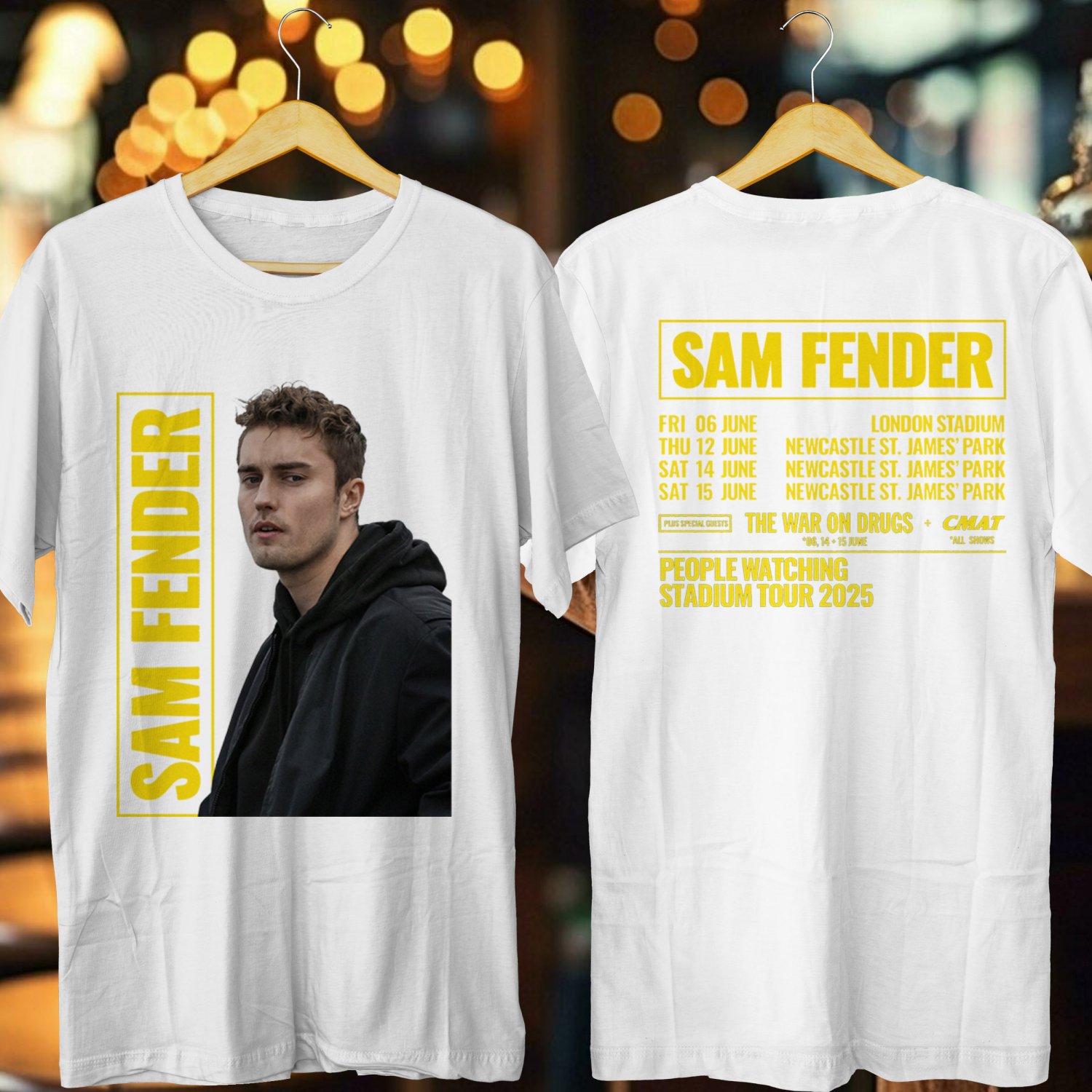 SAM FENDER PEOPLE WATCHING STADIUM U.KINGDOM TOUR 2025. SAM FENDERI ...