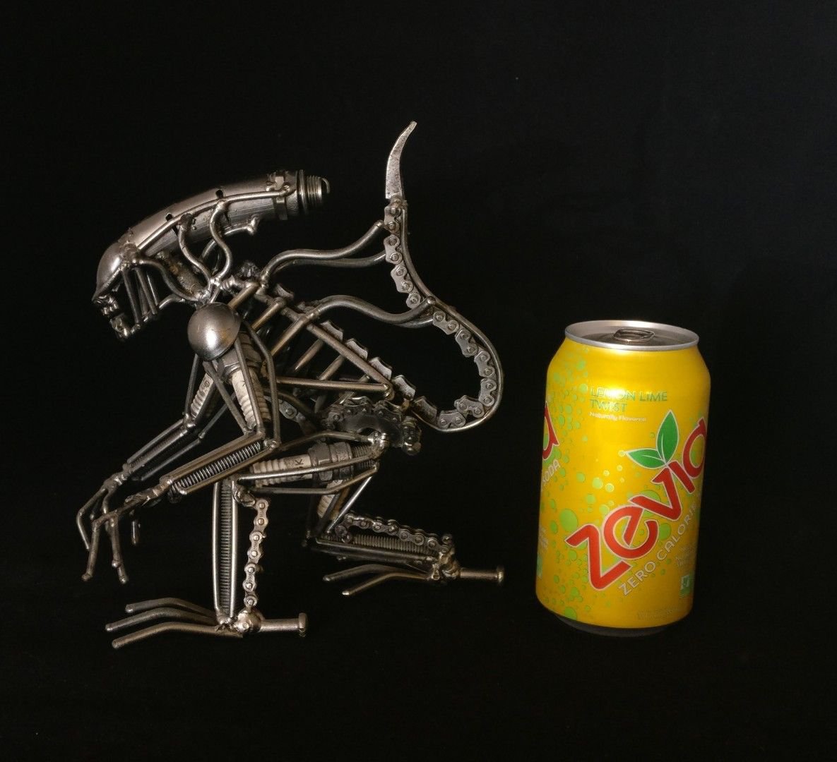 Alien Metal Weld Sculpture 8.5" Figurine Display - Scrap Metal ...