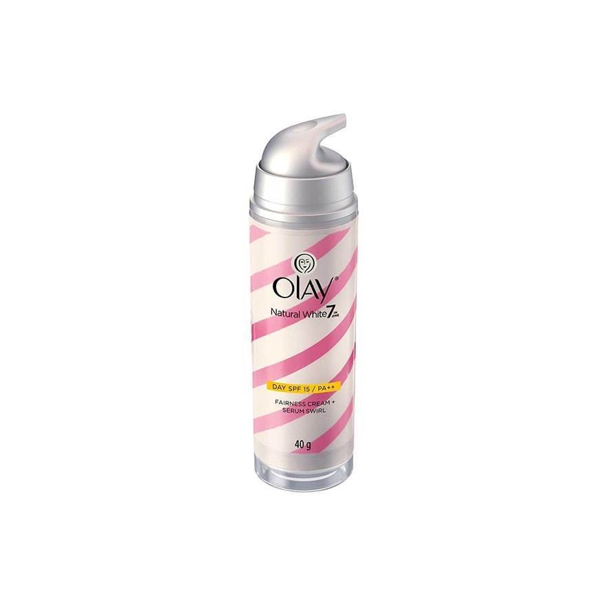 Olay Natural White Fairness Day Cream Serum Swirl Skin Whitening 40 grams