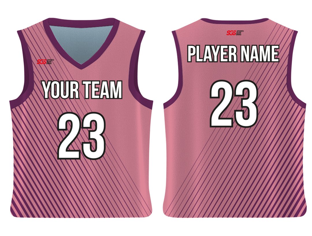 Custom Half Side Diagonal Lines Adult Youth Unisex Basketball Jersey ...