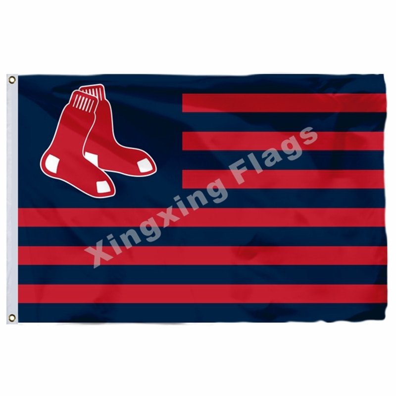Boston Red Sox Nation Flag Stripe 3ft X 5ft Polyester MLB Boston Red ...