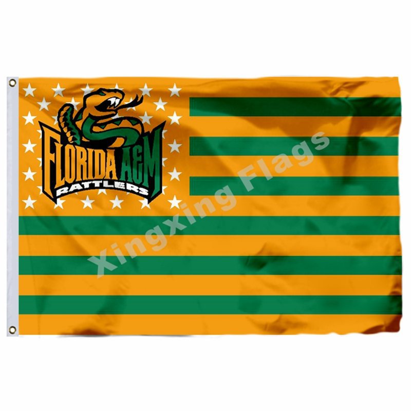 FAMU Rattlers Flag 3ft X 5ft Polyester NCAA Banner Florida A&M Rattlers ...
